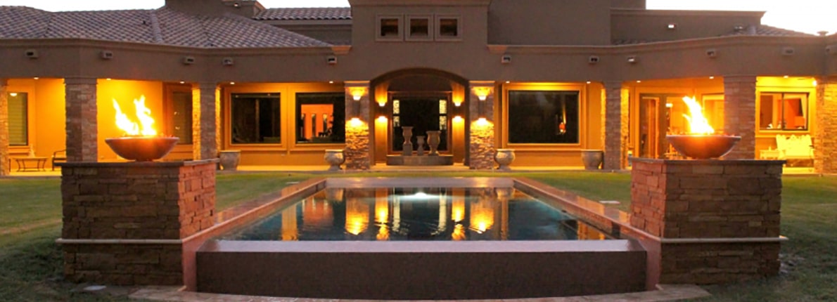 Spanish Pool Water Features Spanish Colonial Custom New Home, River